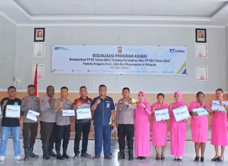 PT ASABRI (Persero) Cabang Jayapura Melaksanakan Sosialisasi Manfaat Program ASABRI di Aula ...
