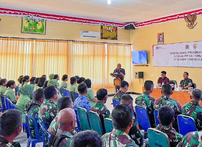 Kantor Cabang ASABRI Melaksanakan Sosialisasi Program ASABRI di Kodim 1609/Buleleng