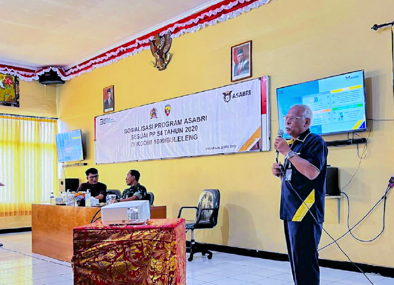 Kantor Cabang ASABRI Melaksanakan Sosialisasi Program ASABRI di Kodim 1609/Buleleng
