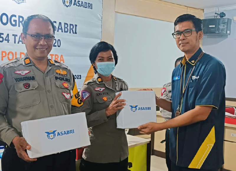 Kantor Cabang ASABRI Kendari melaksanakan sosialisasi Program ASABRI di Ditlantas Polda Sulawesi ...